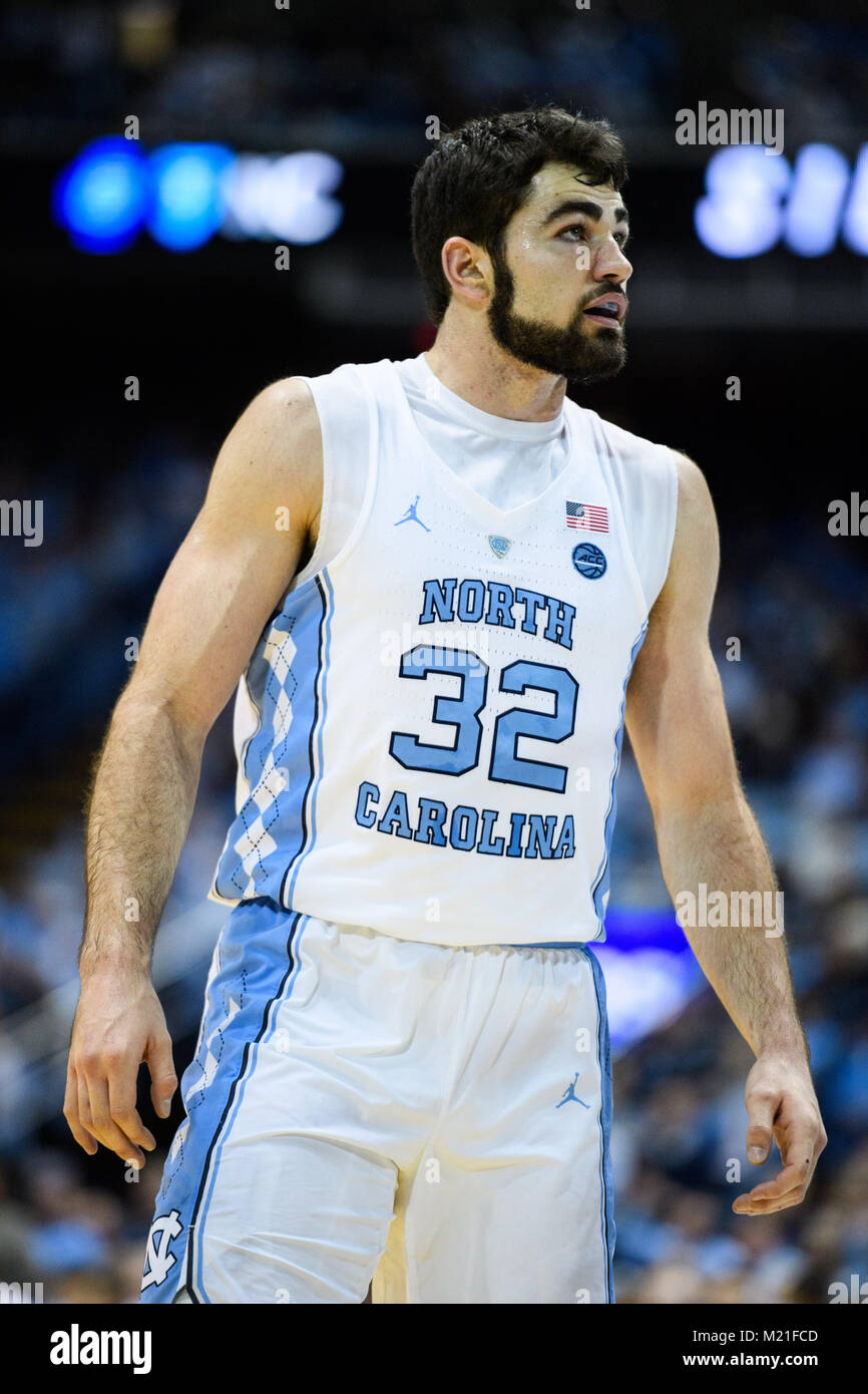 North Carolina Tar Heels forward Luke Maye (32) during the NCAA College ...