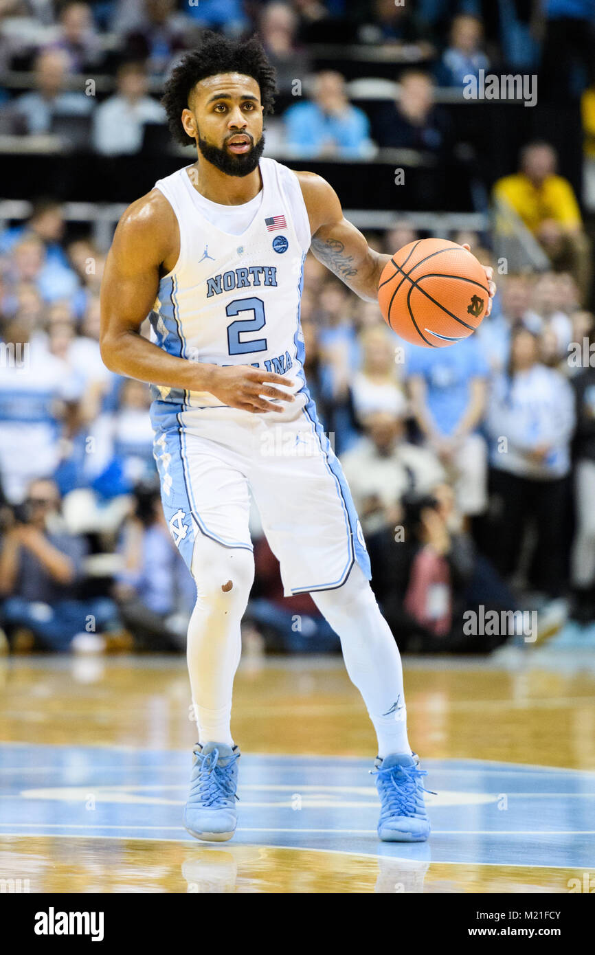 North Carolina Tar Heels guard Joel Berry II (2) during the NCAA ...
