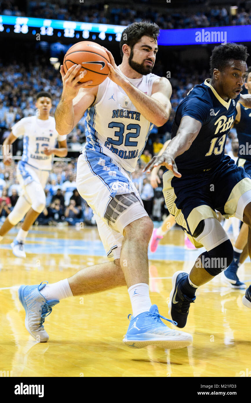 North Carolina Tar Heels forward Luke Maye (32) during the NCAA College ...