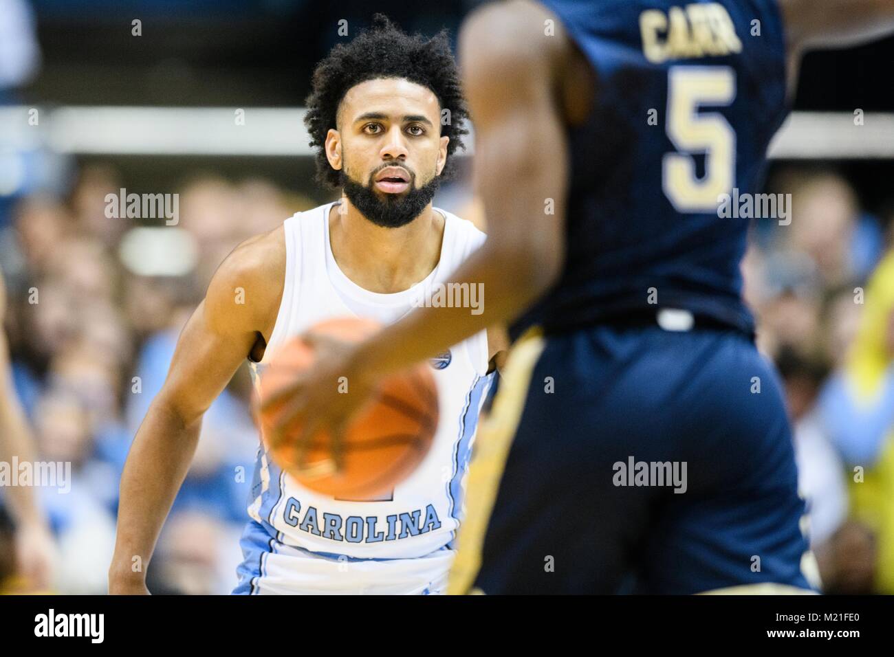 North Carolina Tar Heels guard Joel Berry II (2) during the NCAA ...