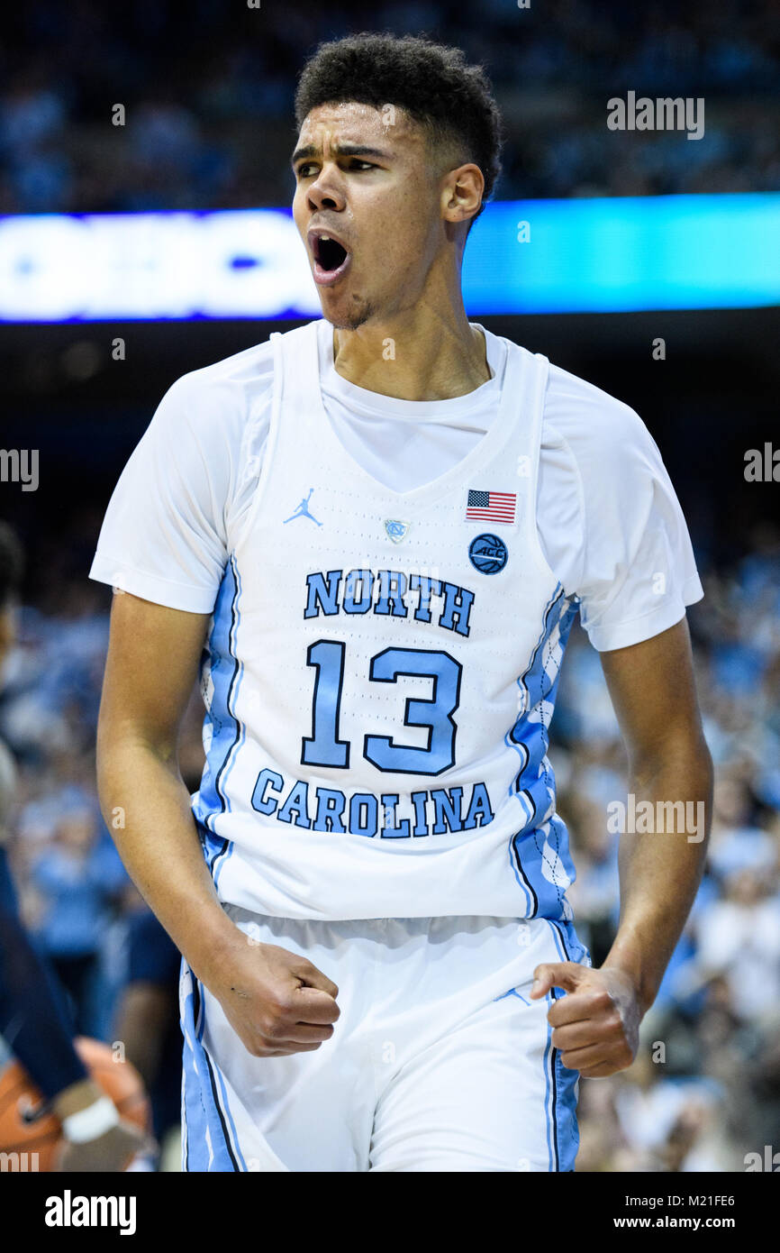 North Carolina Tar Heels guard Cameron Johnson (13) during the NCAA ...