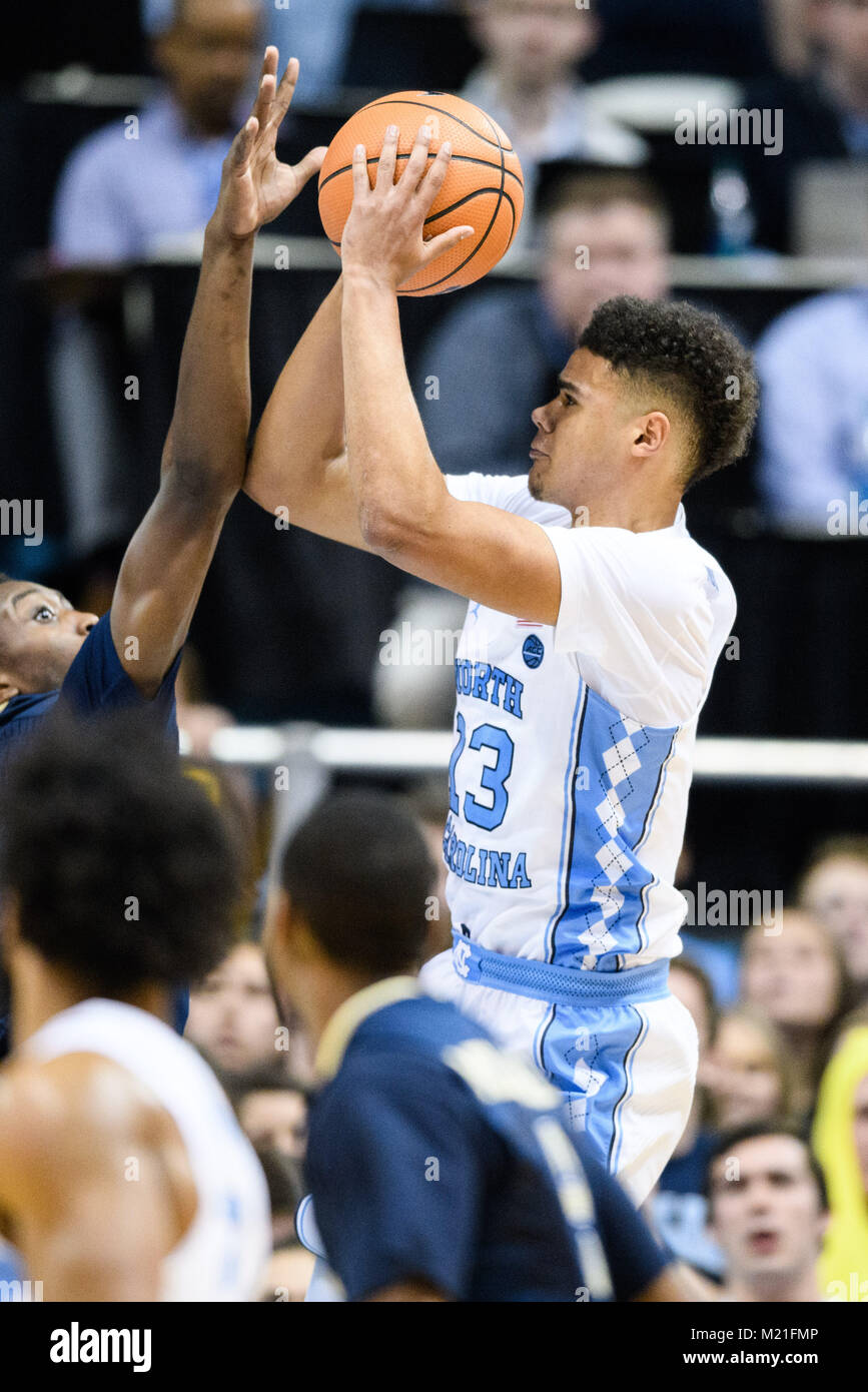 North Carolina Tar Heels guard Cameron Johnson (13) during the NCAA ...