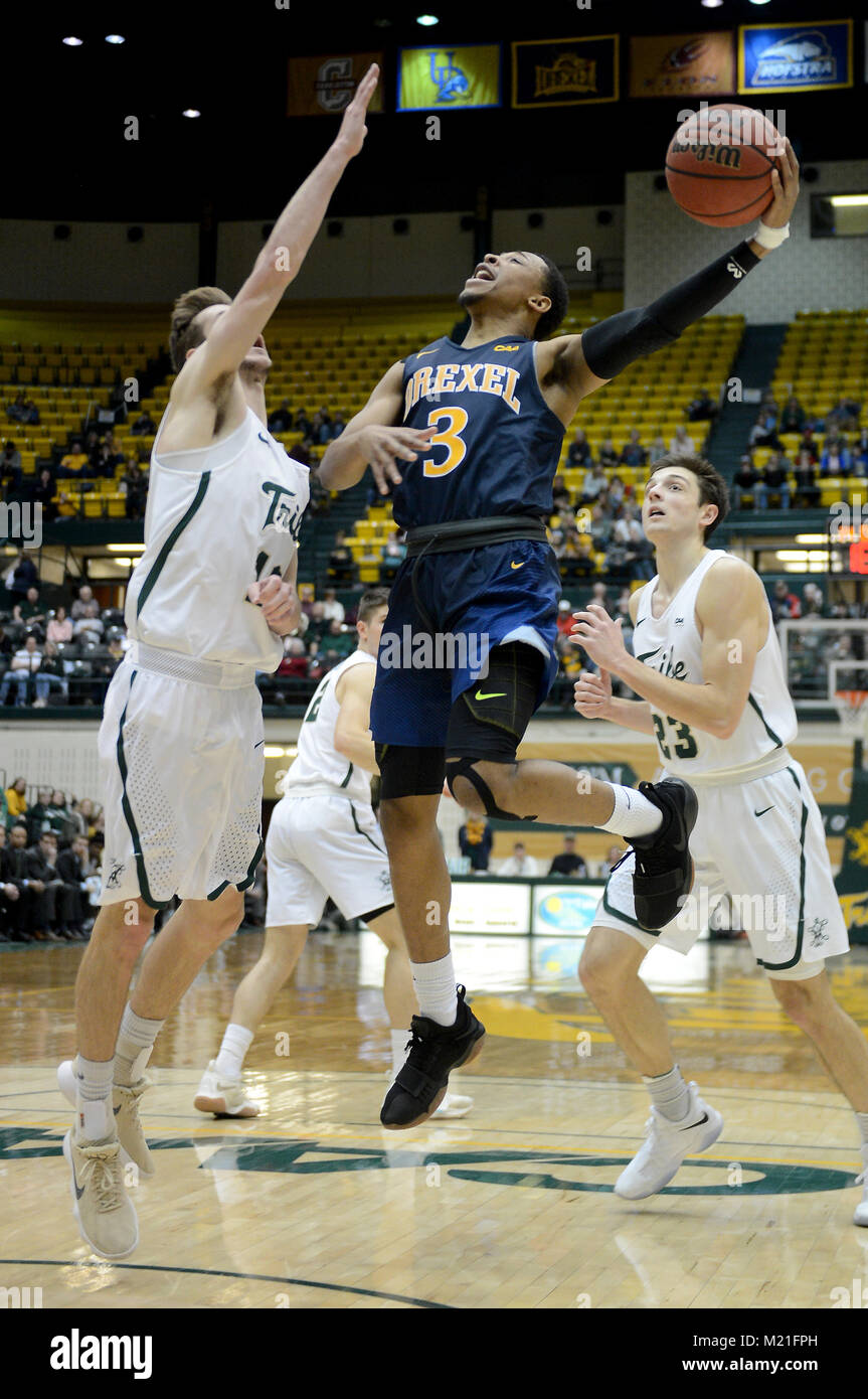 Williamsburg, VA, USA. 3rd Feb, 2018. 20180203 - Drexel guard TROY ...