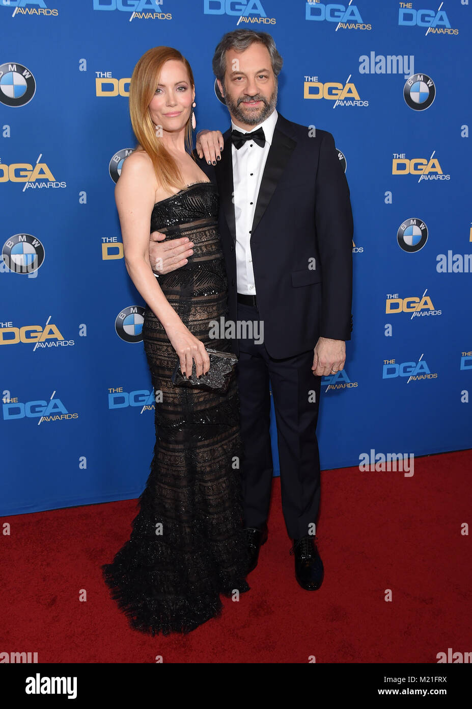 Beverly Hills, California, USA. 3rd Feb, 2018. Leslie Mann and Judd ...