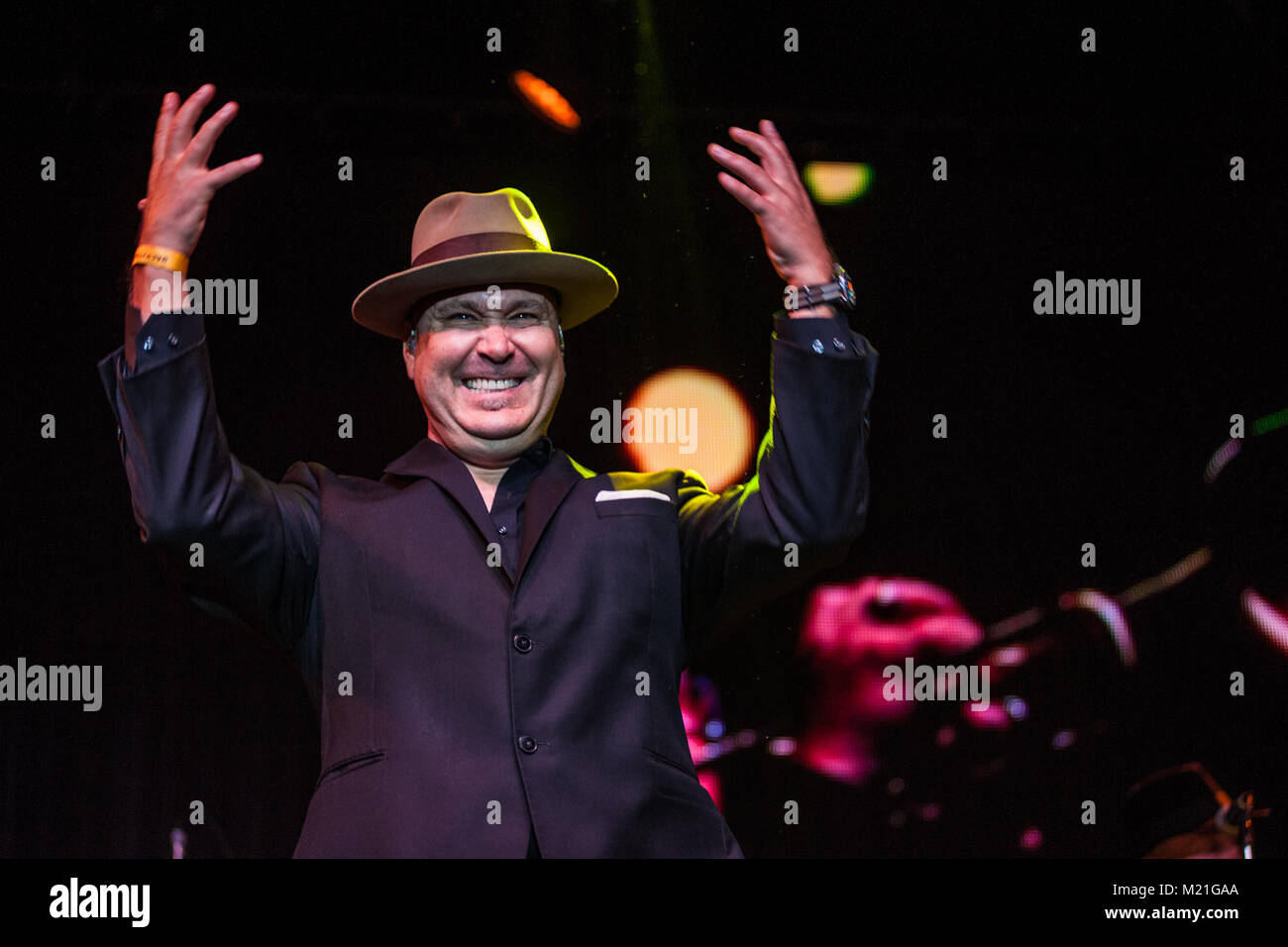 Ventura, California, USA. 3rd Feb, 2018. ''Big Bad Voodoo Daddy'' lead ...