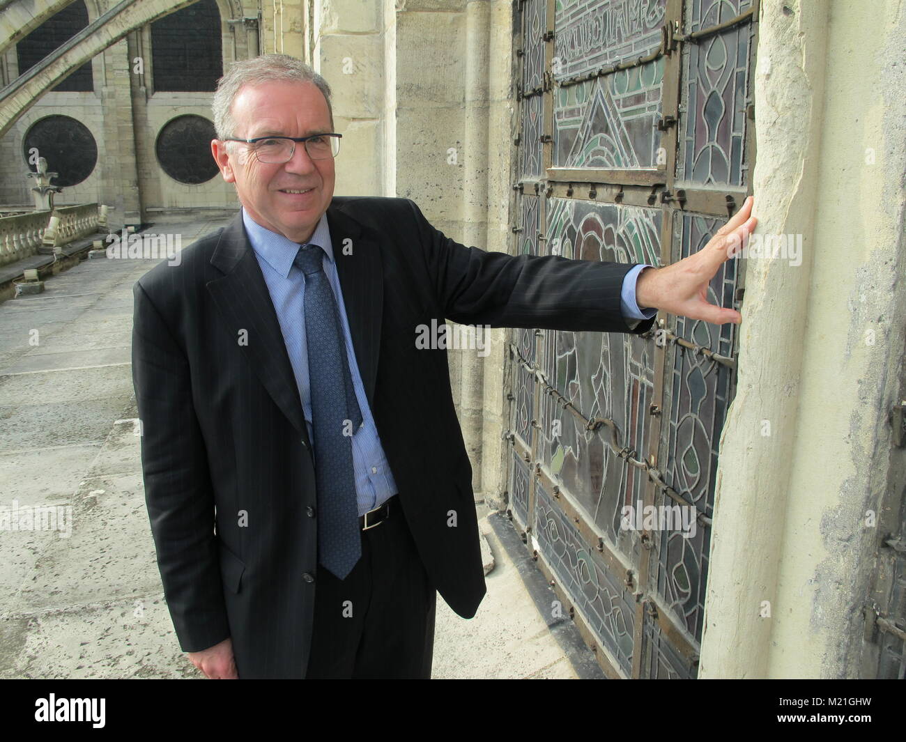 Paris, France. 27th Sep, 2017. Michel Picaud, president of the charity ...