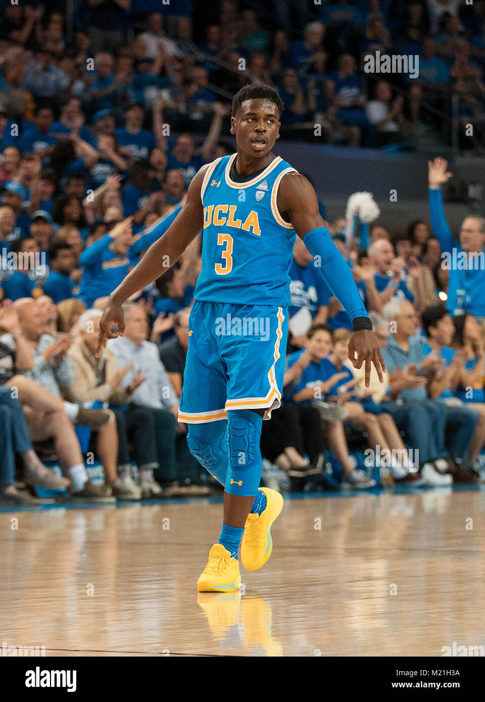 Los Angeles, CA, USA. 03rd Feb, 2018. UCLA guard (3) Aaron Holiday ...
