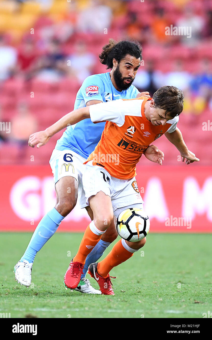 Brisbane, QUEENSLAND, AUSTRALIA. 4th Feb, 2018. BRETT HOLMAN (#10 ...