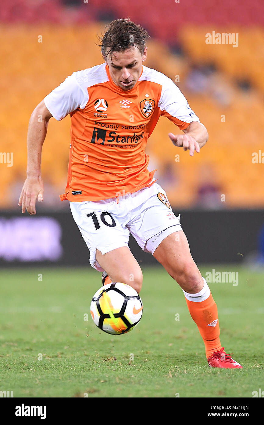 Brisbane, QUEENSLAND, AUSTRALIA. 4th Feb, 2018. BRETT HOLMAN (#10) of ...