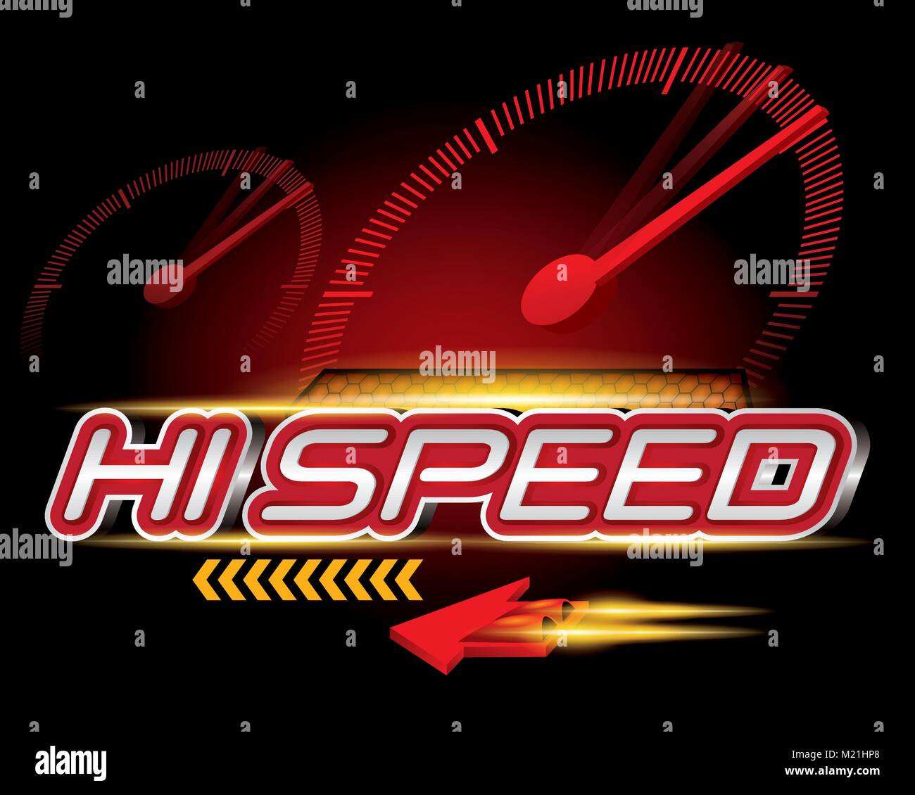 Hi Speed Concept vector Stock Vector Image & Art - Alamy