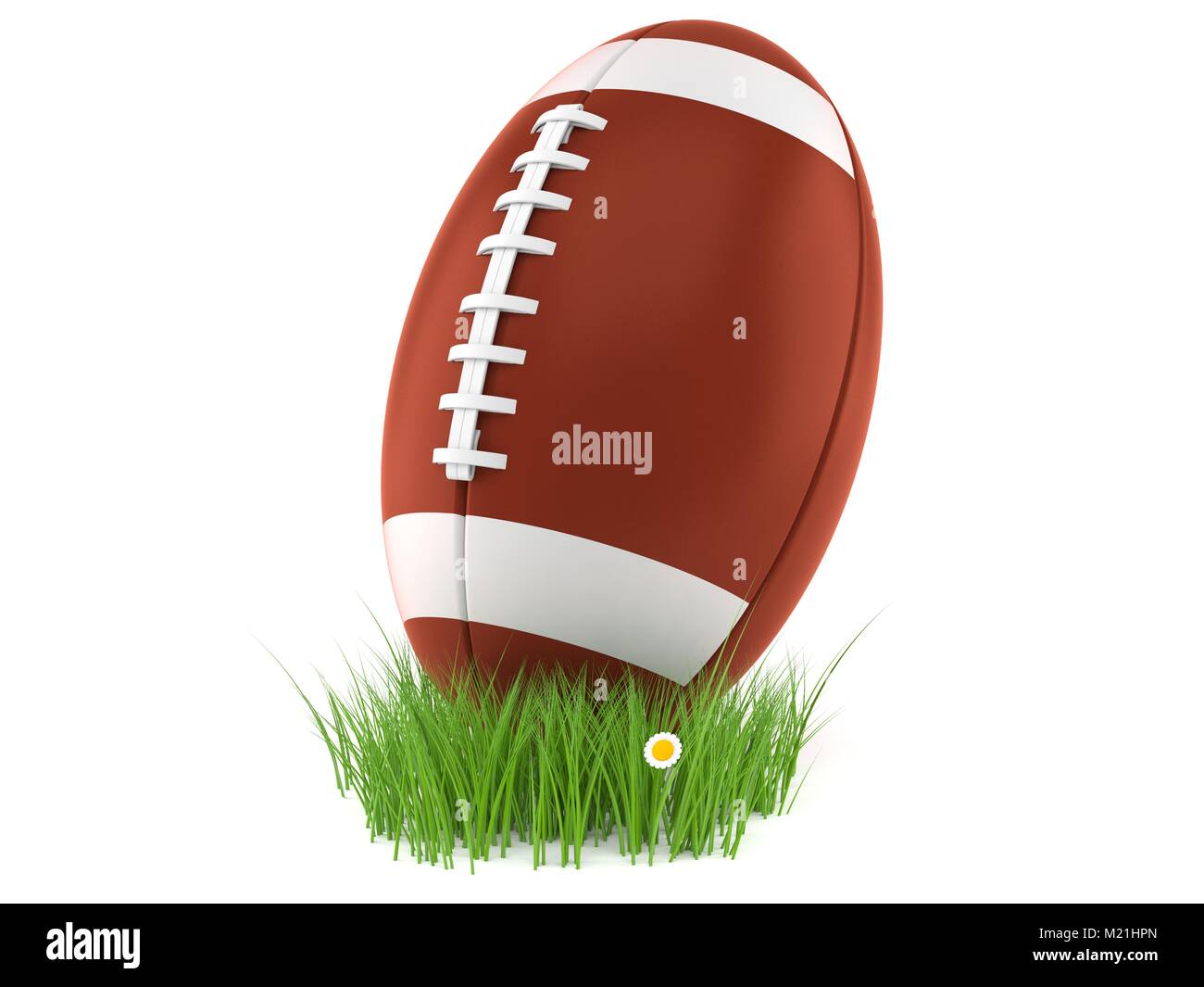 Rugby ball isolated on white background Stock Photo - Alamy