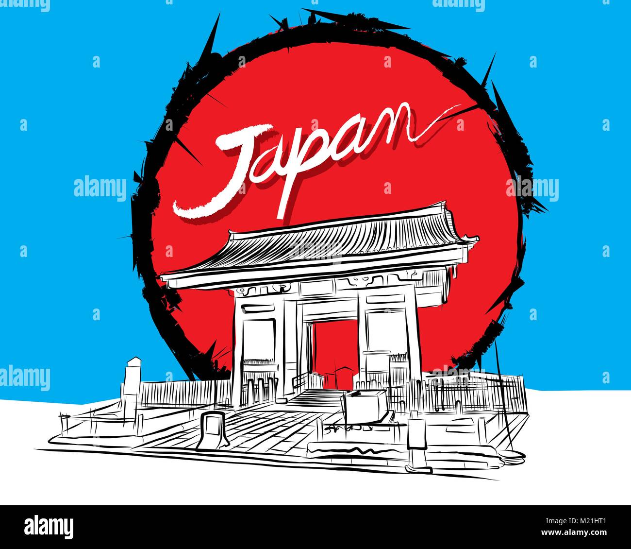 Sensoji temple asakusa japan Stock Vector Images - Alamy