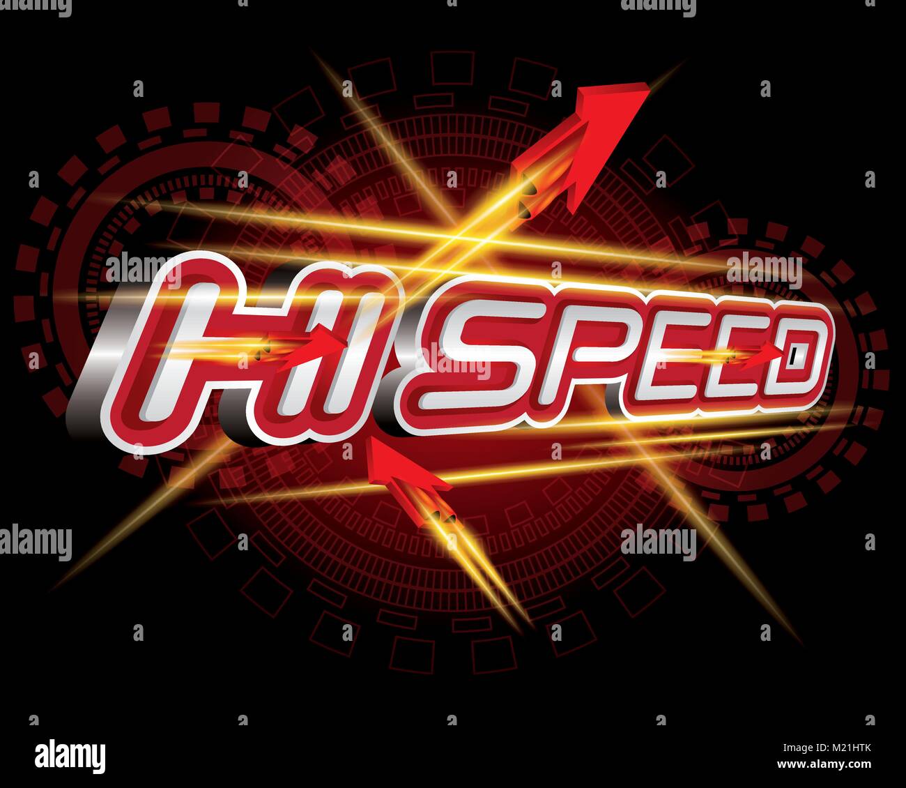 Hi Speed Concept vector Stock Vector Image & Art - Alamy