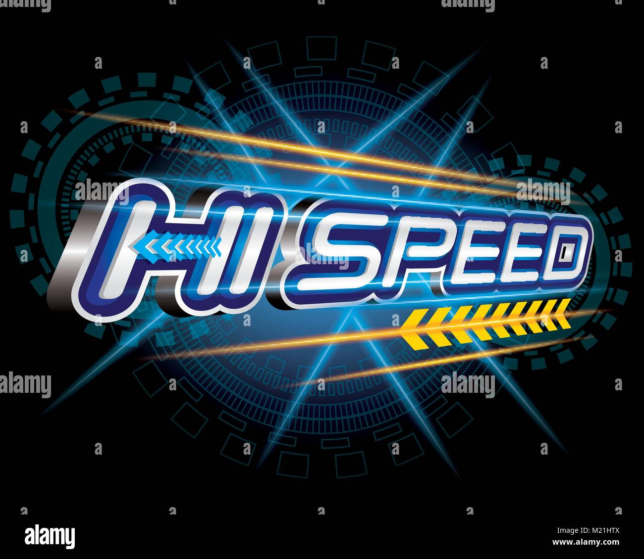 Hi Speed Concept vector Stock Vector Image & Art - Alamy