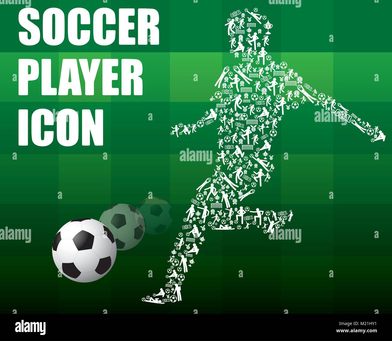SOCCER FOOTBALL PLAYER ICON VECTOR Stock Vector Image & Art - Alamy