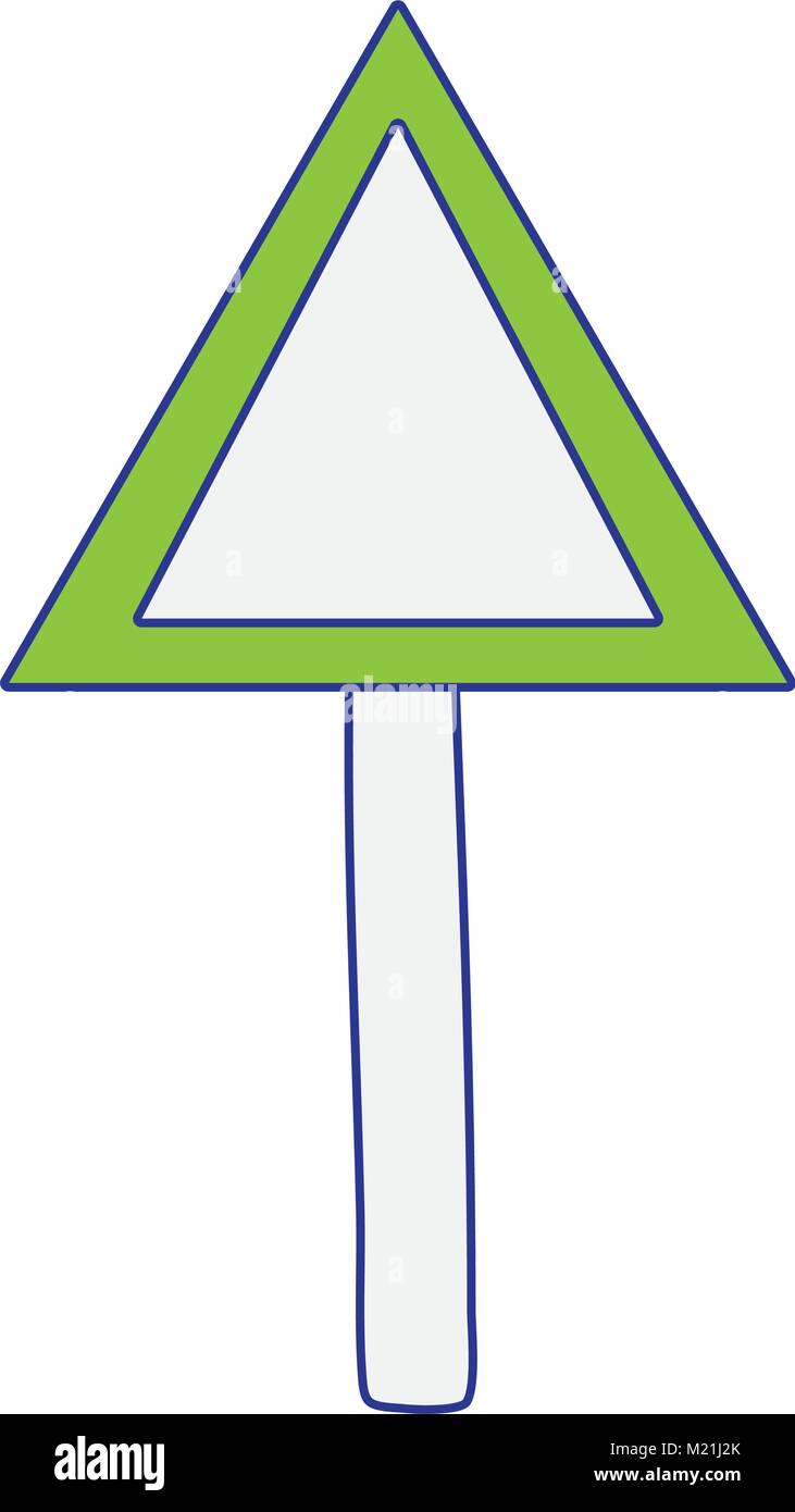 full color triangle warning metal notices frame Stock Vector Image ...