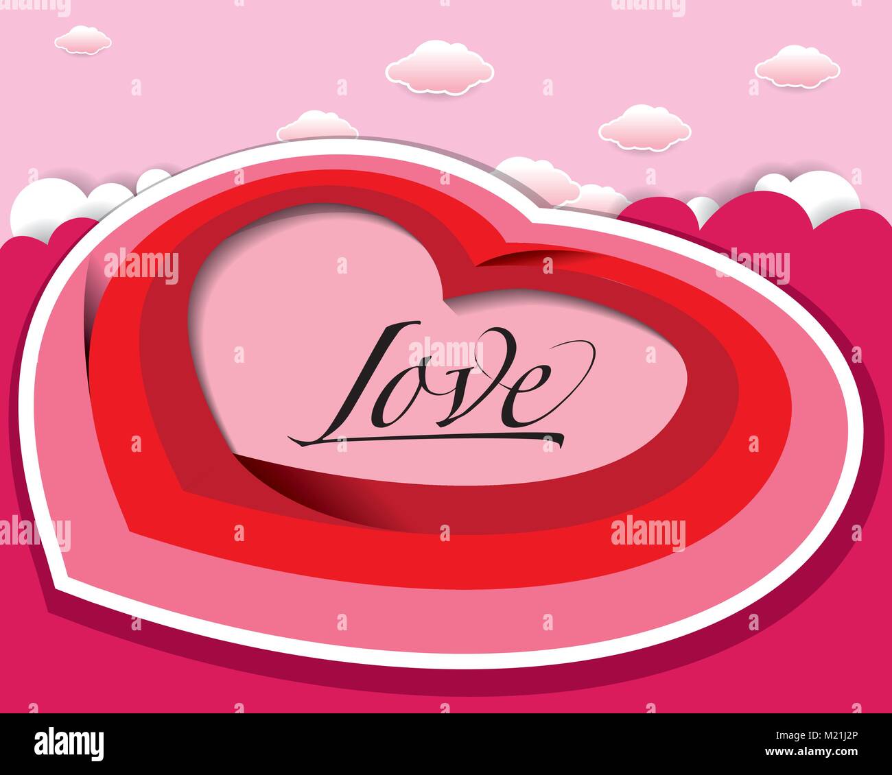 Love Heart Vector illustration for your design Stock Vector Image & Art ...