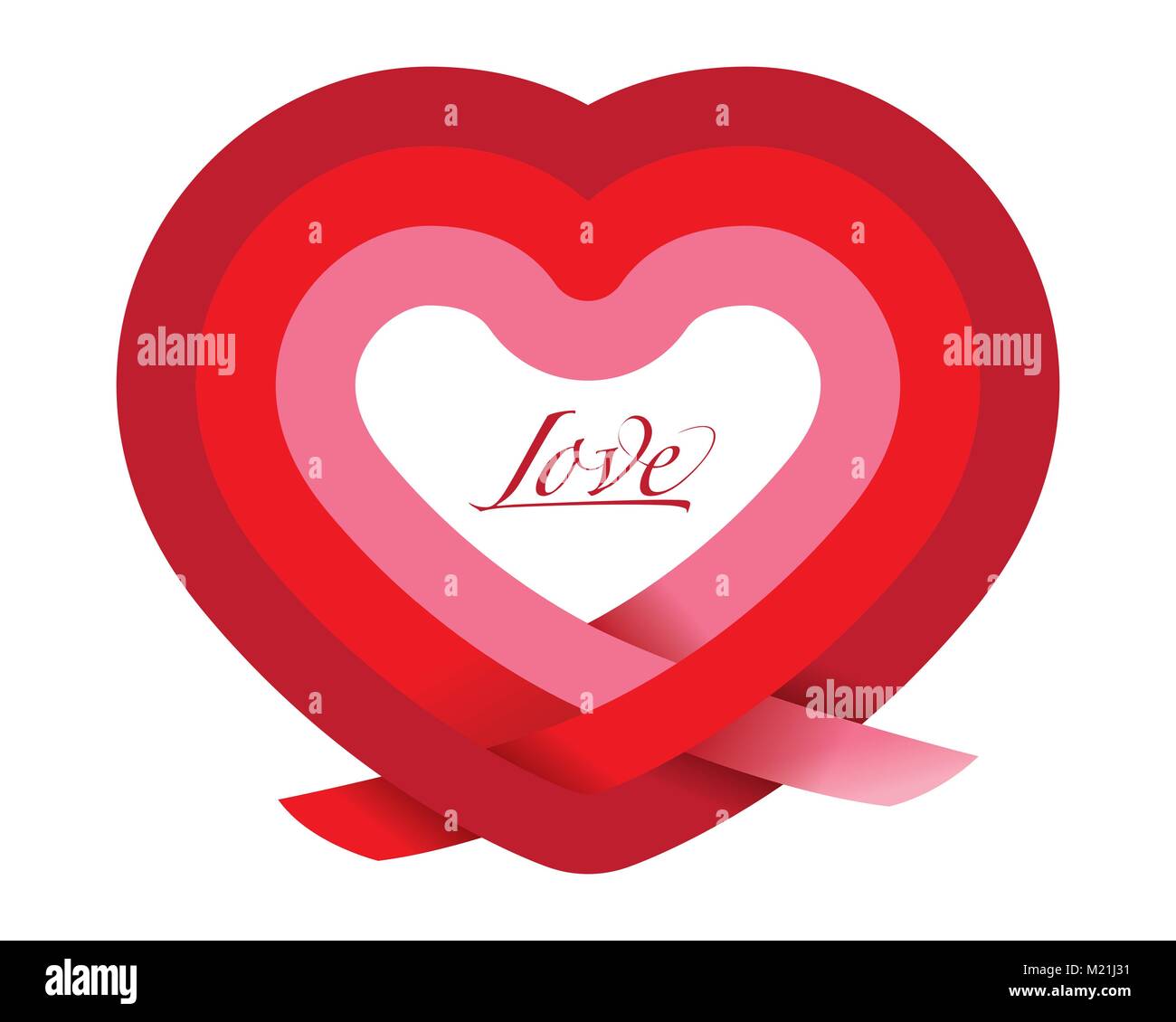 Love Heart Vector illustration for your design Stock Vector Image & Art ...
