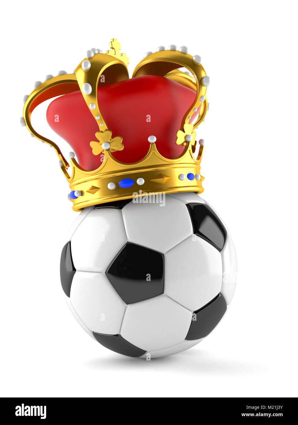 Soccer ball royal crown hi-res stock photography and images - Alamy