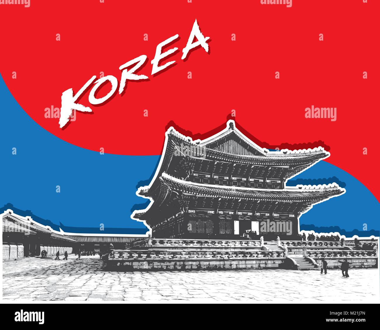 Gate city palace in Stock Vector Images - Alamy