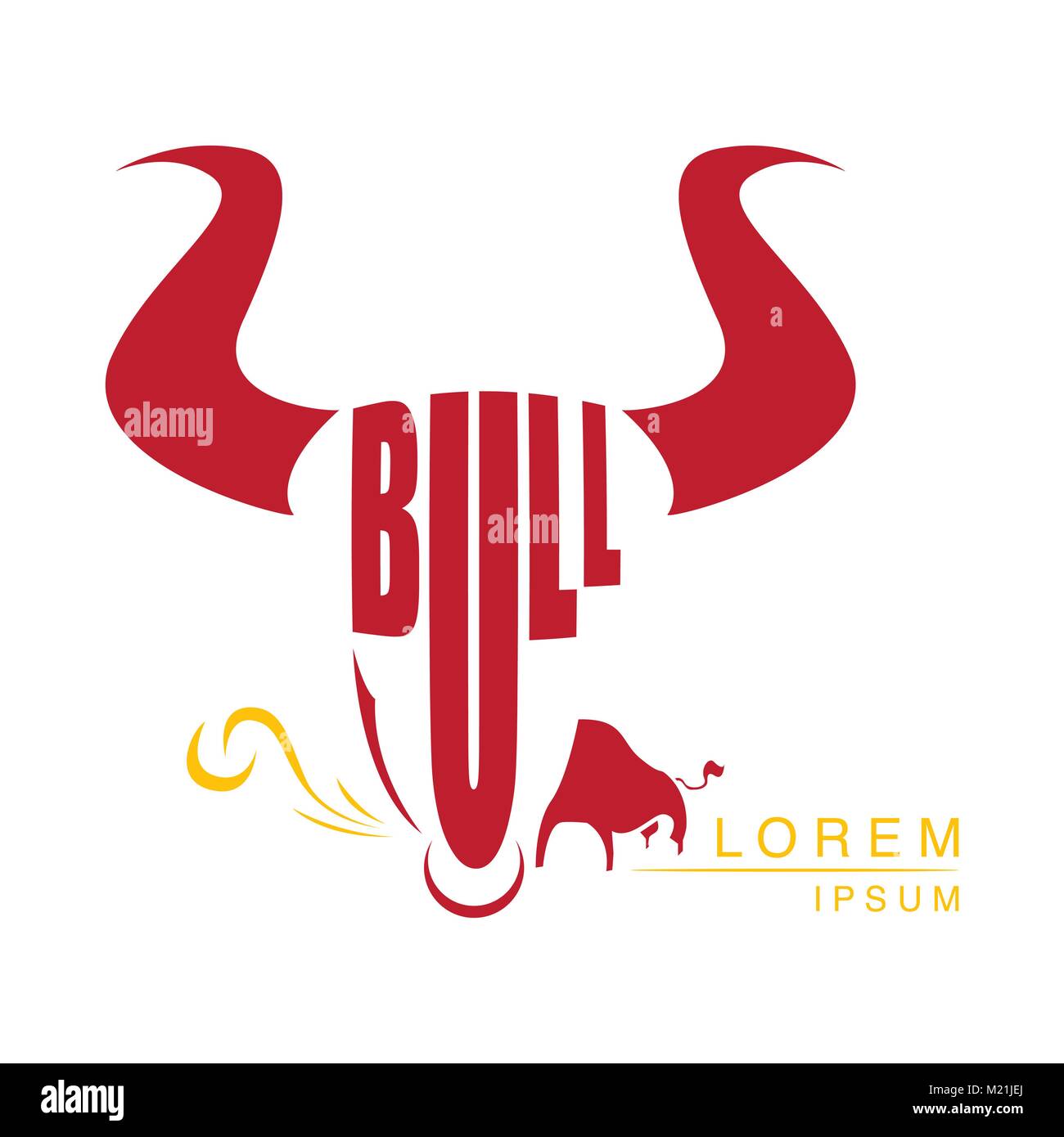 Bull symbol concept - vector illustration Stock Vector Image & Art - Alamy