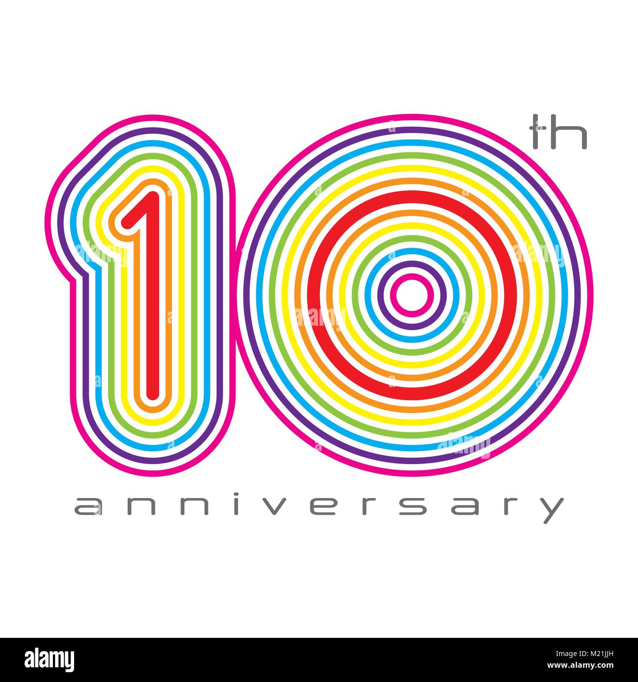 10 years anniversary, concept vector illustration Stock Vector Image ...