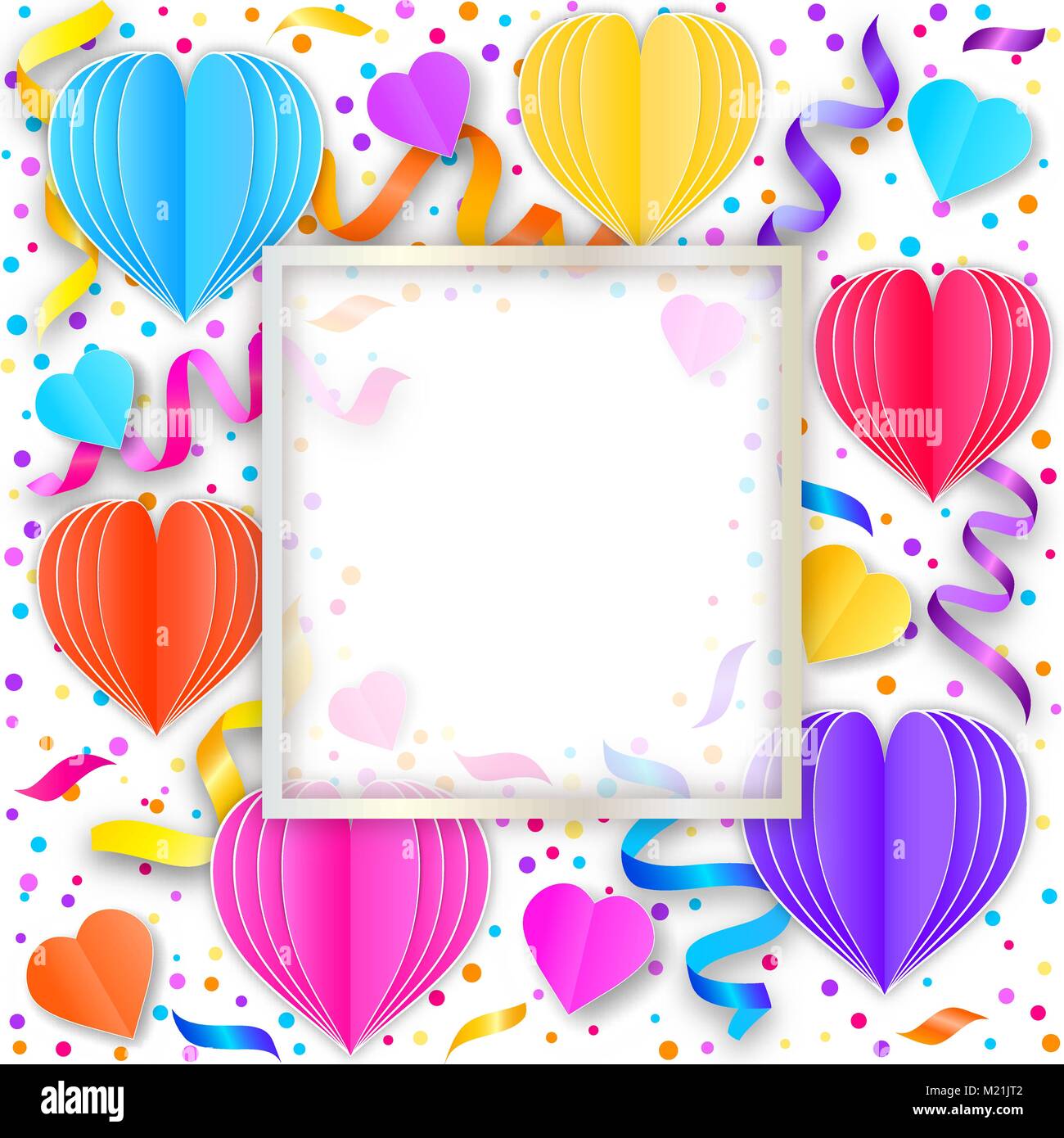 Colorful greeting card Stock Vector Image & Art - Alamy