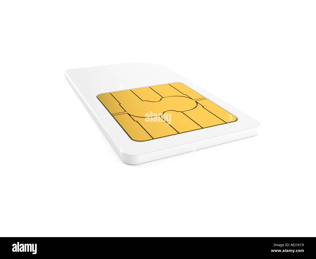 SIM card isolated on white background Stock Photo - Alamy