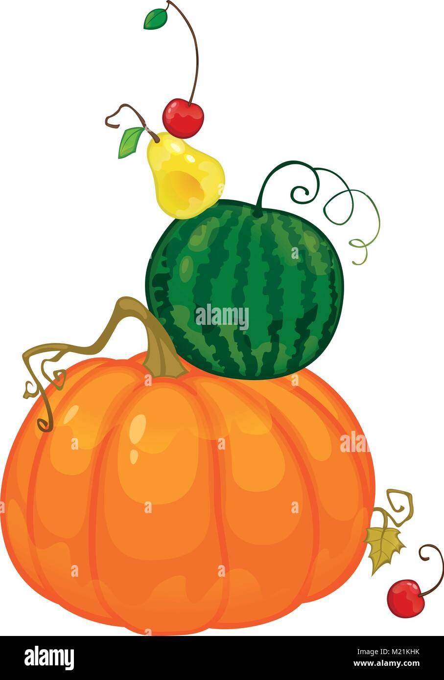 Fruit mixed fruit on Stock Vector Images - Alamy
