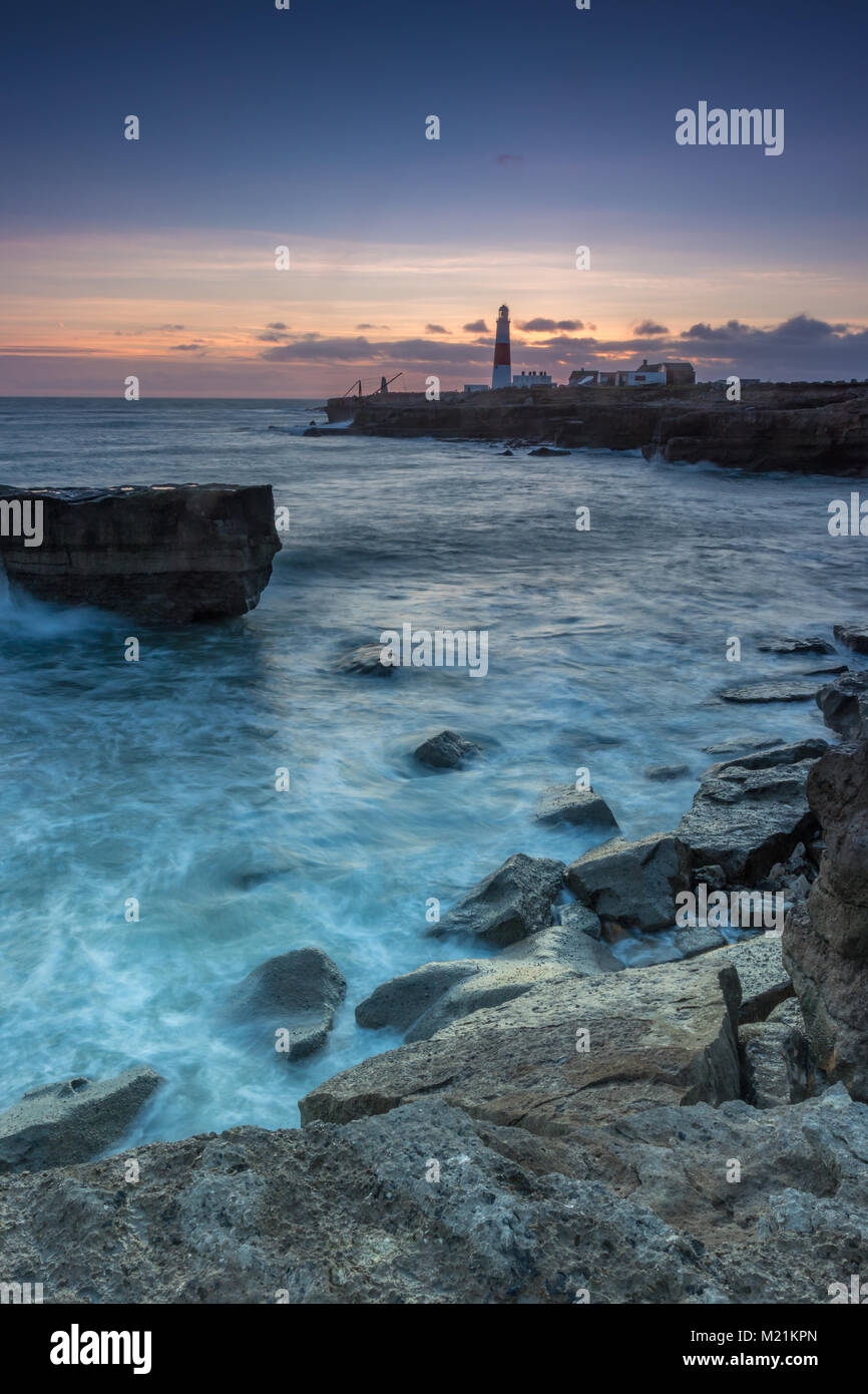 Portland Bill Sunset, Dorset, Uk Stock Photo - Alamy
