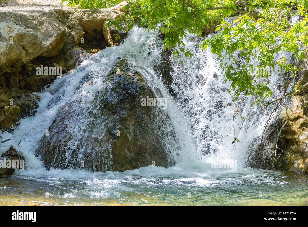 Small Cascade with fresh Water Turkey Europe Stock Photo - Alamy