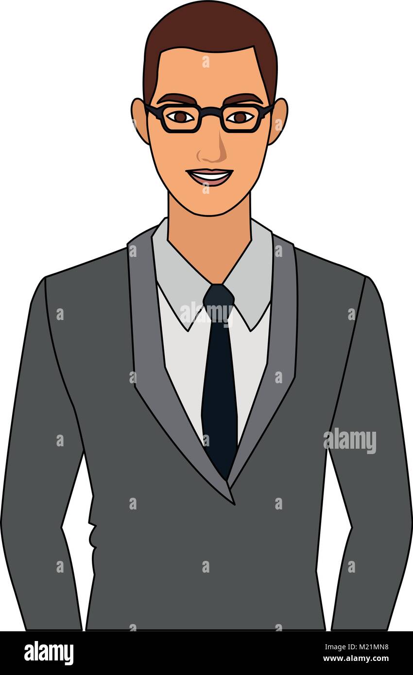 Businessman cartoon profile Stock Vector Image & Art - Alamy