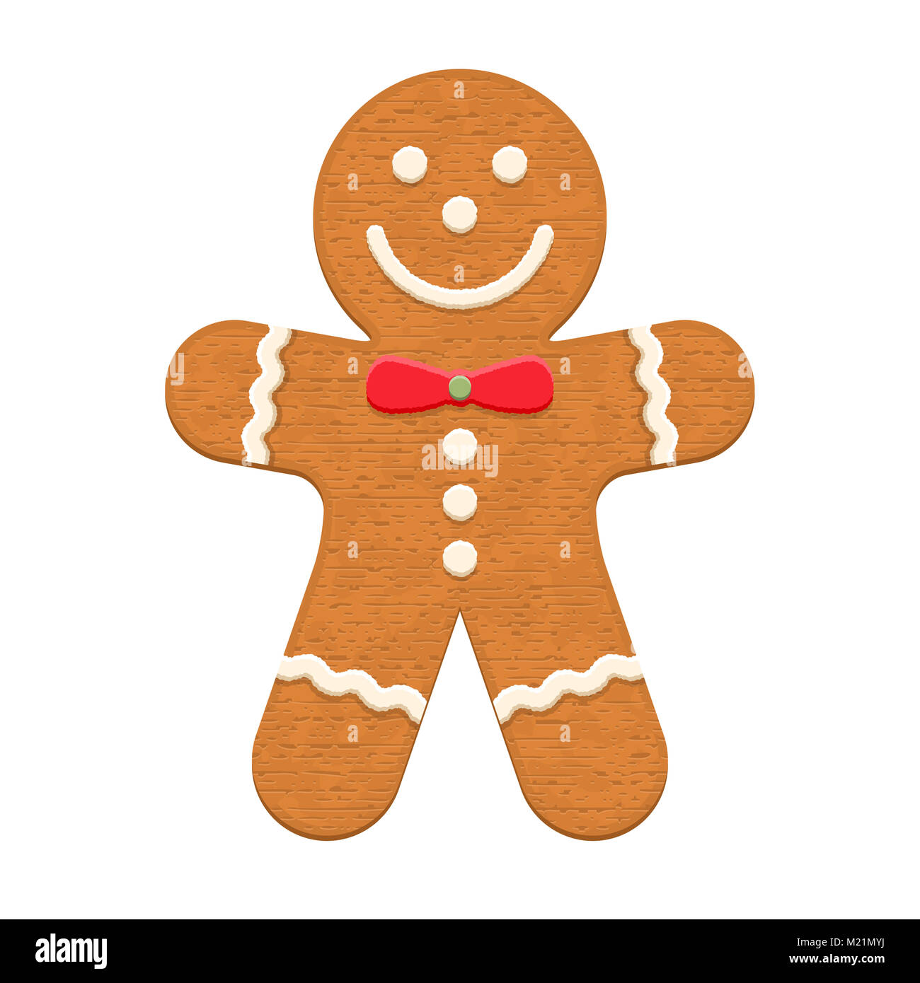 Gingerbread man silhouette Cut Out Stock Images & Pictures - Alamy