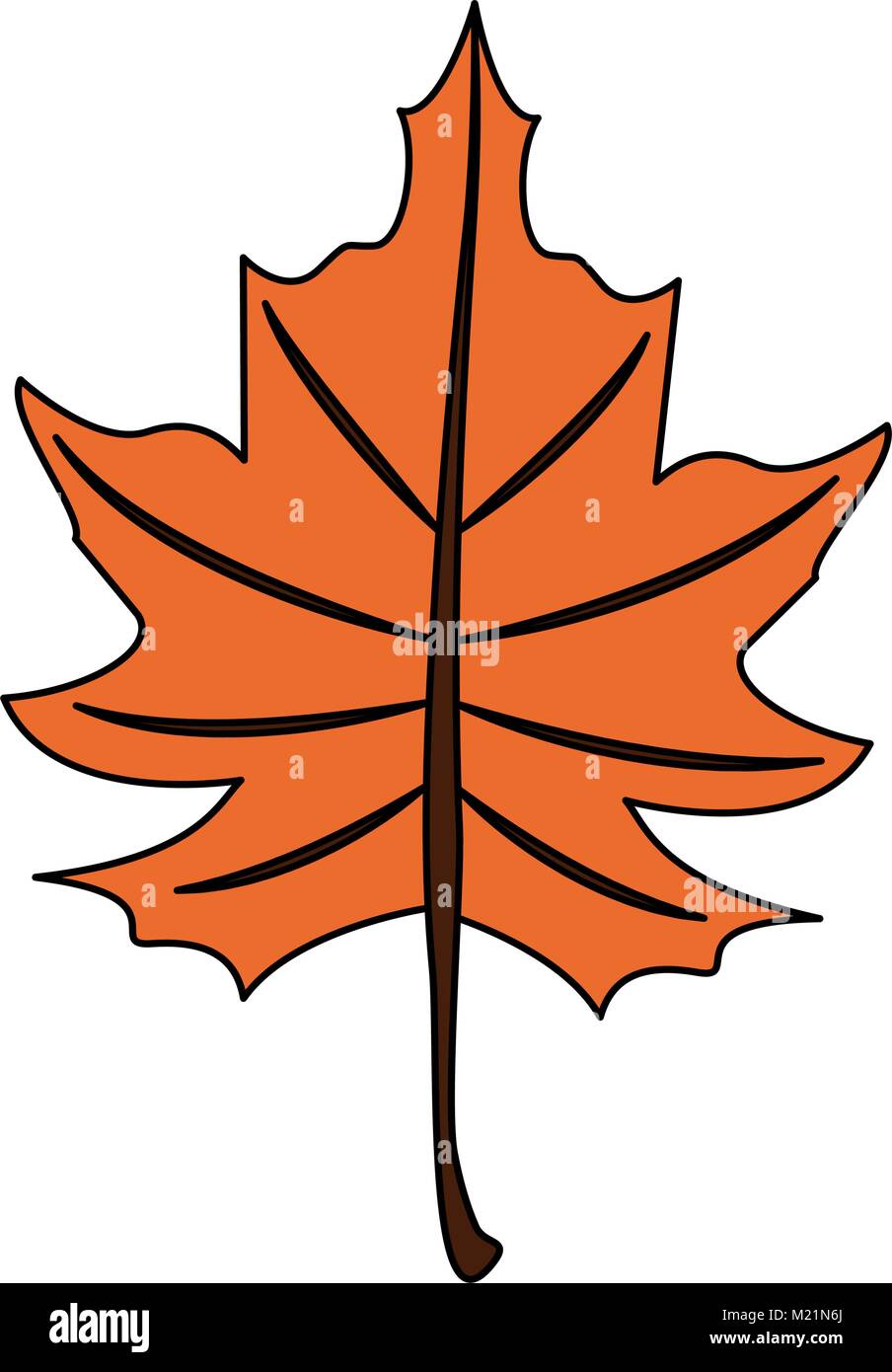 Autumn leaf symbol Stock Vector Image & Art - Alamy