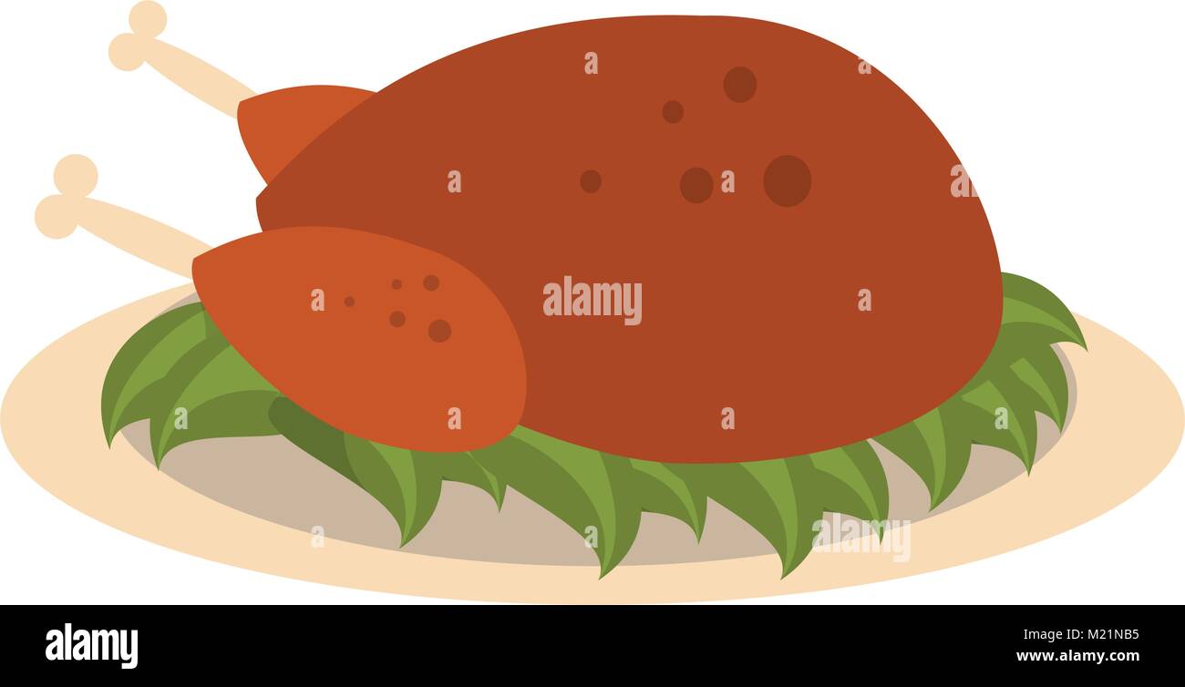 Roast chicken food Stock Vector Image & Art - Alamy