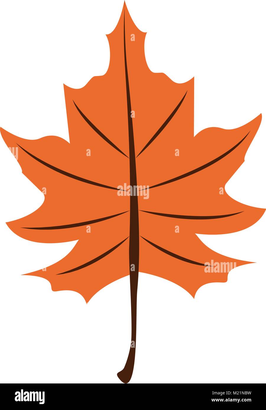 Autumn leaf symbol Stock Vector Image & Art - Alamy