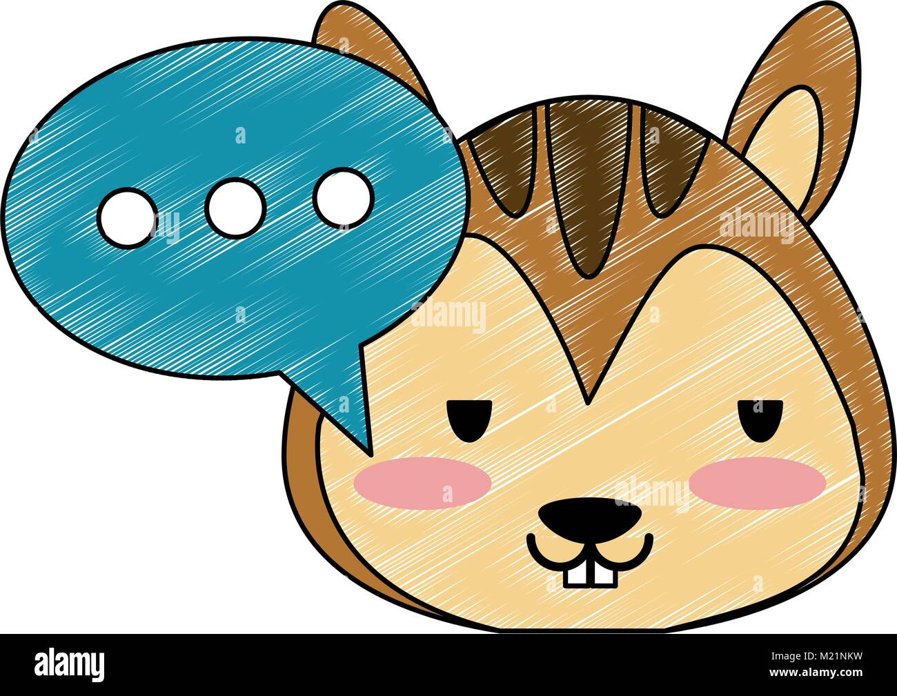 Cute squirrel with speakbox cartoon Stock Vector Image & Art - Alamy