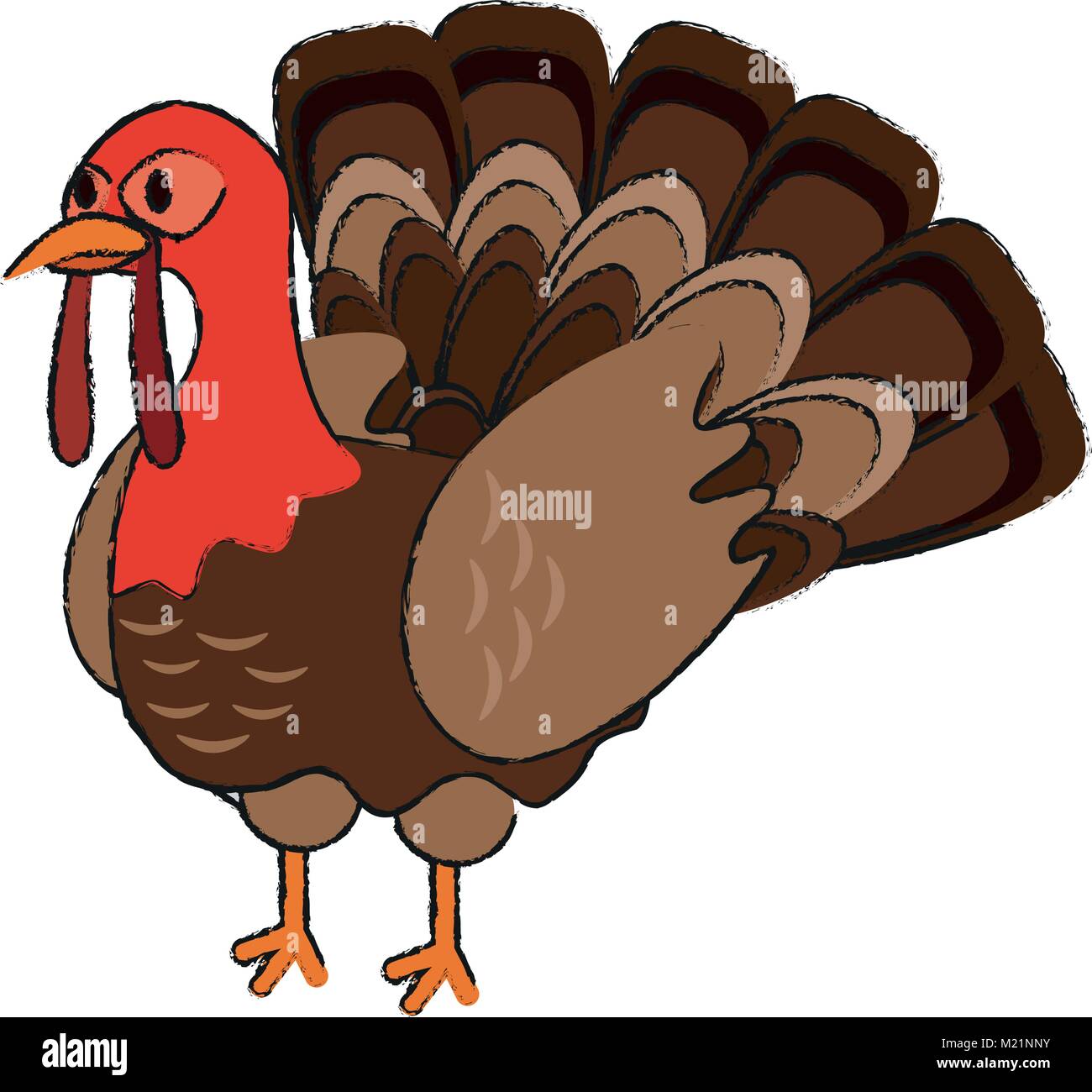 Turkey bird cartoon Stock Vector Image & Art - Alamy