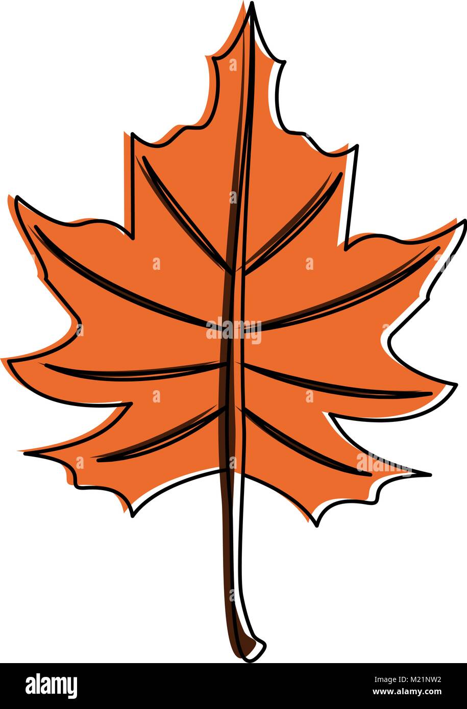 Autumn leaf symbol Stock Vector Image & Art - Alamy