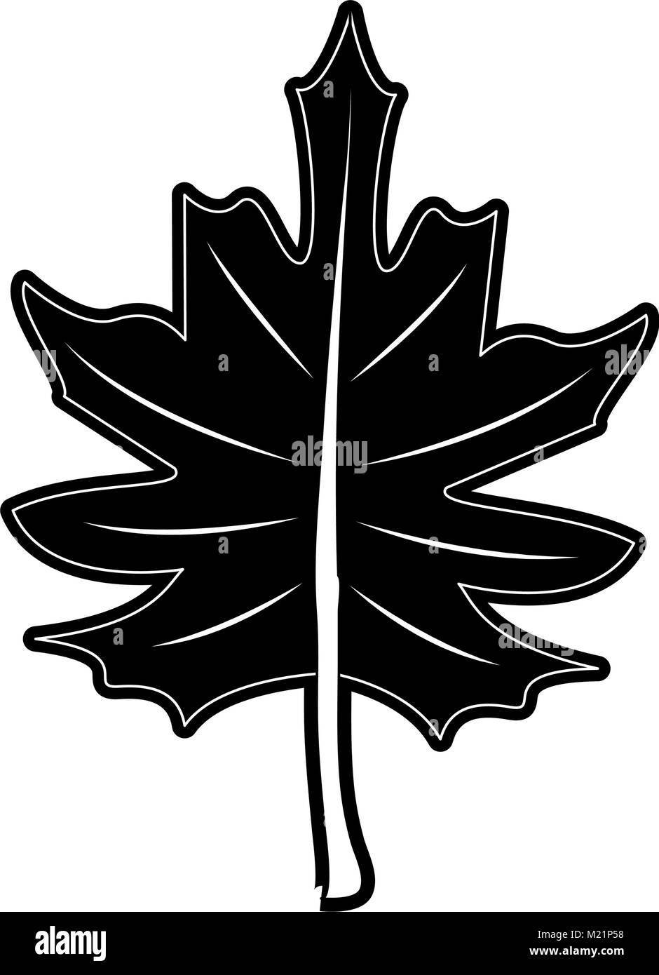Autumn leaf symbol Stock Vector Image & Art - Alamy