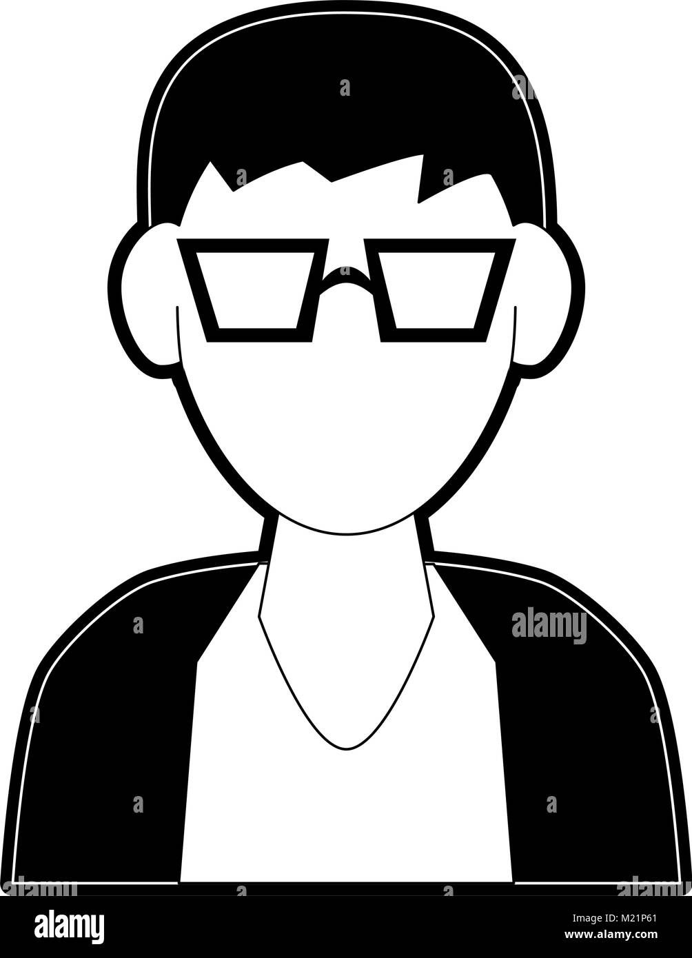 Man avatar with glasses cartoon Stock Vector Image & Art - Alamy