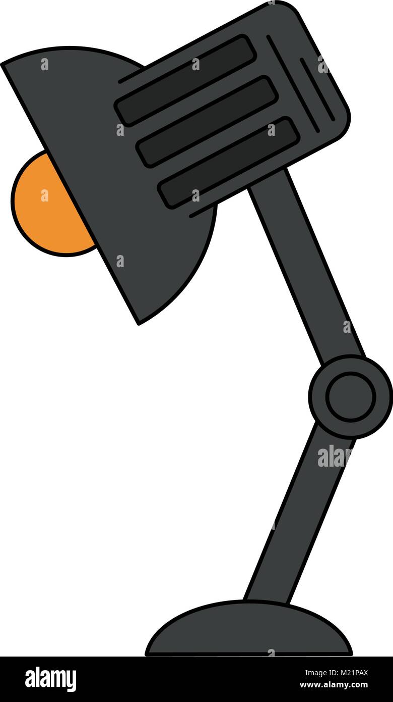 Colored desk lamp Stock Vector Images - Alamy