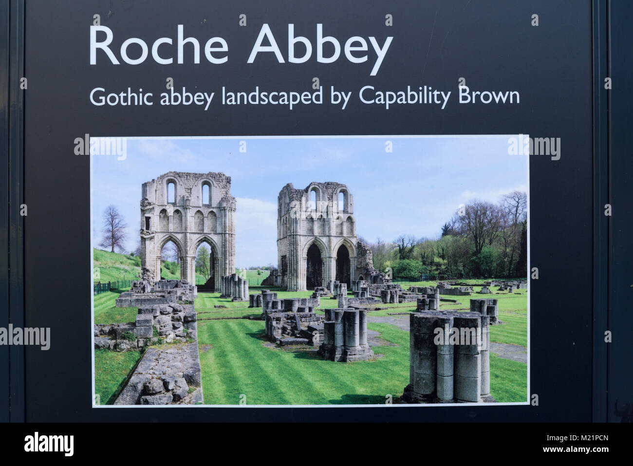 Roche Abbey Gothic remains Maltby South Yorkshire,UK Stock Photo - Alamy