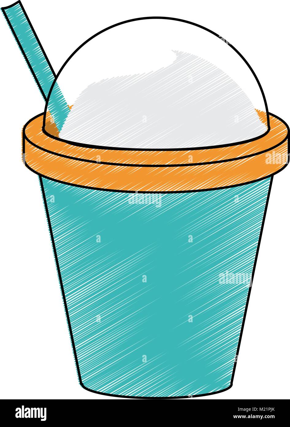 Iced coffee to go Stock Vector Images - Alamy