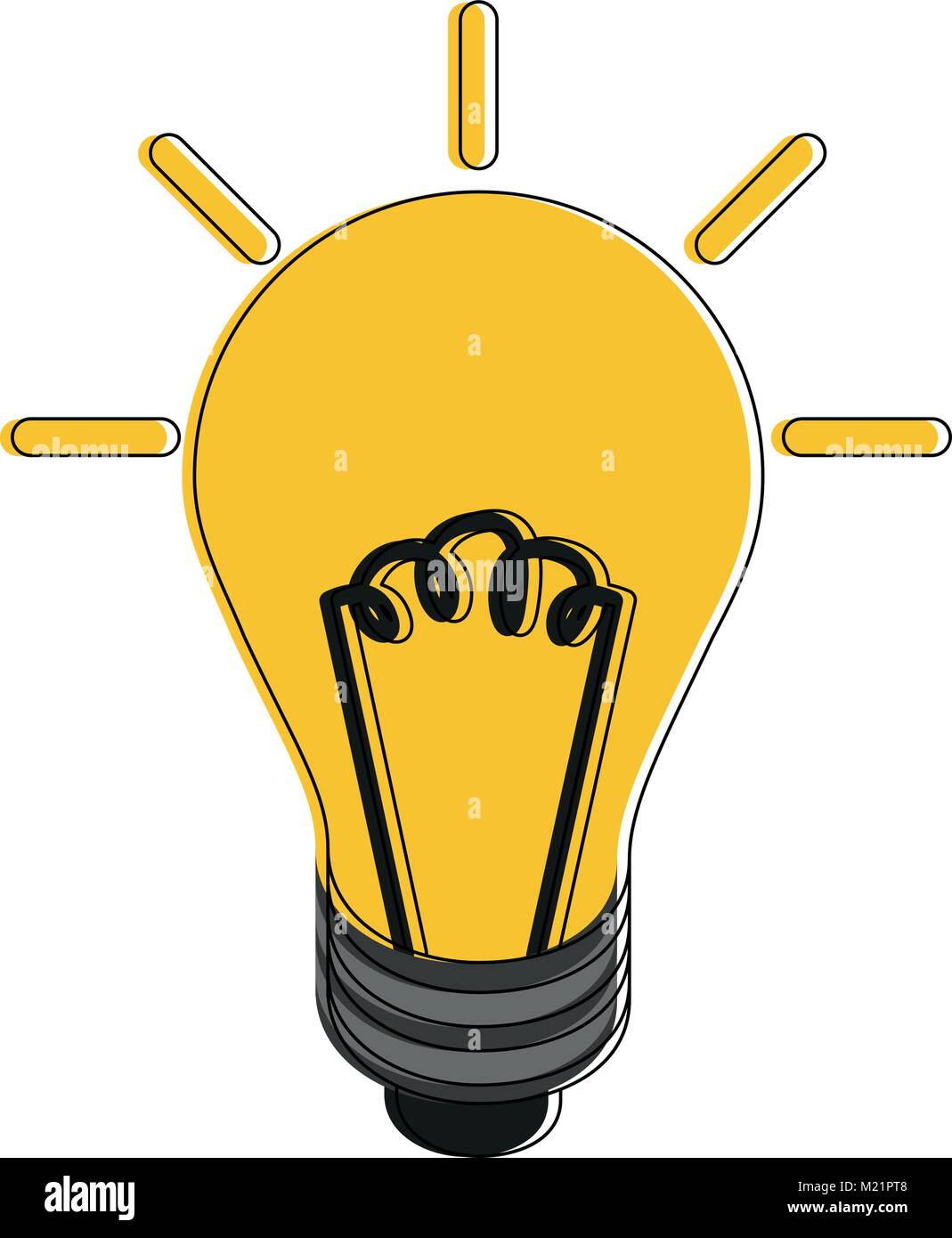Bulb light energy Stock Vector Image & Art - Alamy