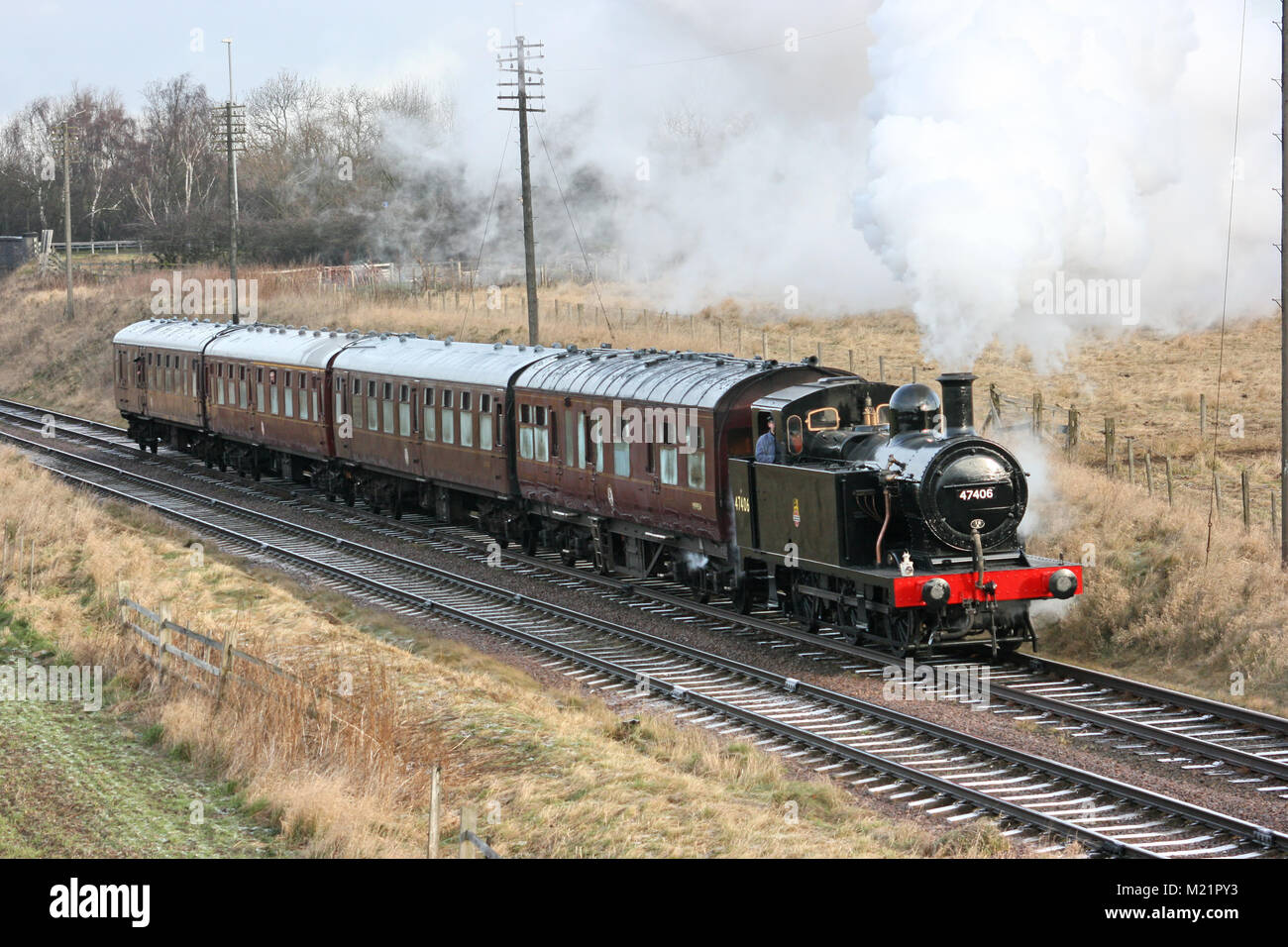 Jinty Steam Loco number 47406 at the Great Central Railway Heritage ...