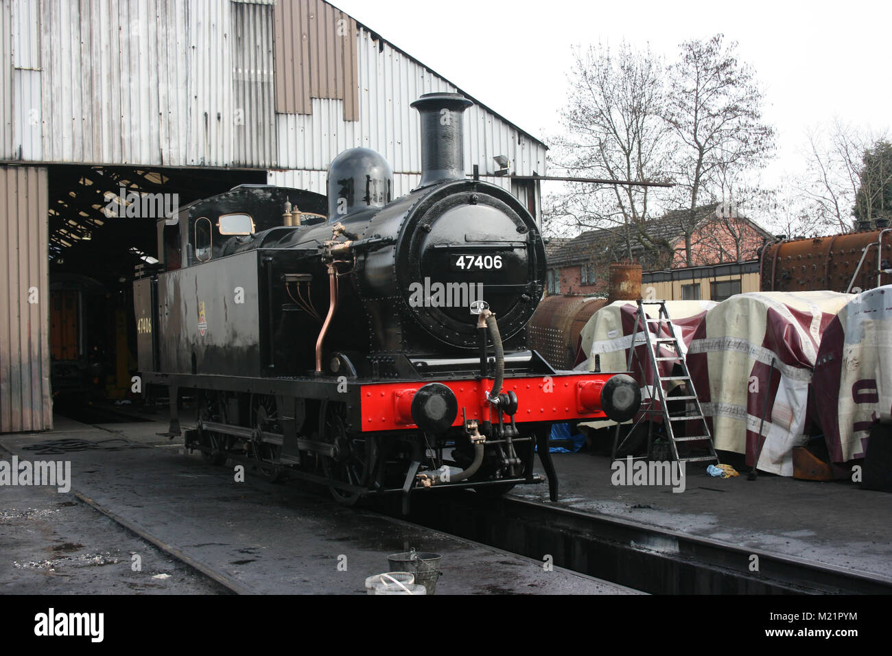 Jinty Steam Loco number 47406 at the Great Central Railway Heritage ...