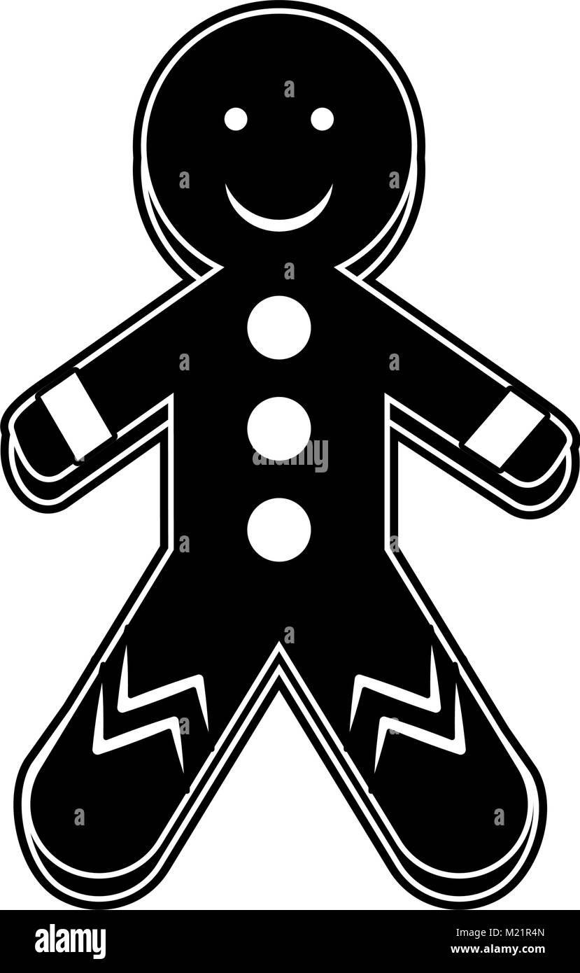 Christmas gingerbread homemade star Black and White Stock Photos ...