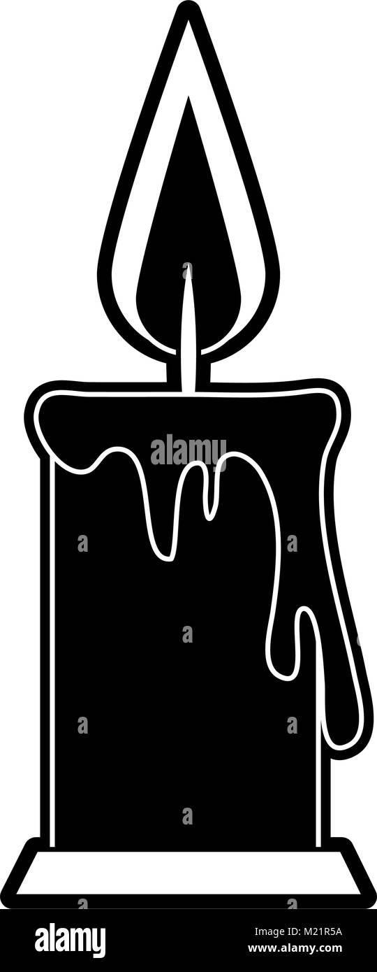 Christmas candle lit Black and White Stock Photos & Images - Alamy