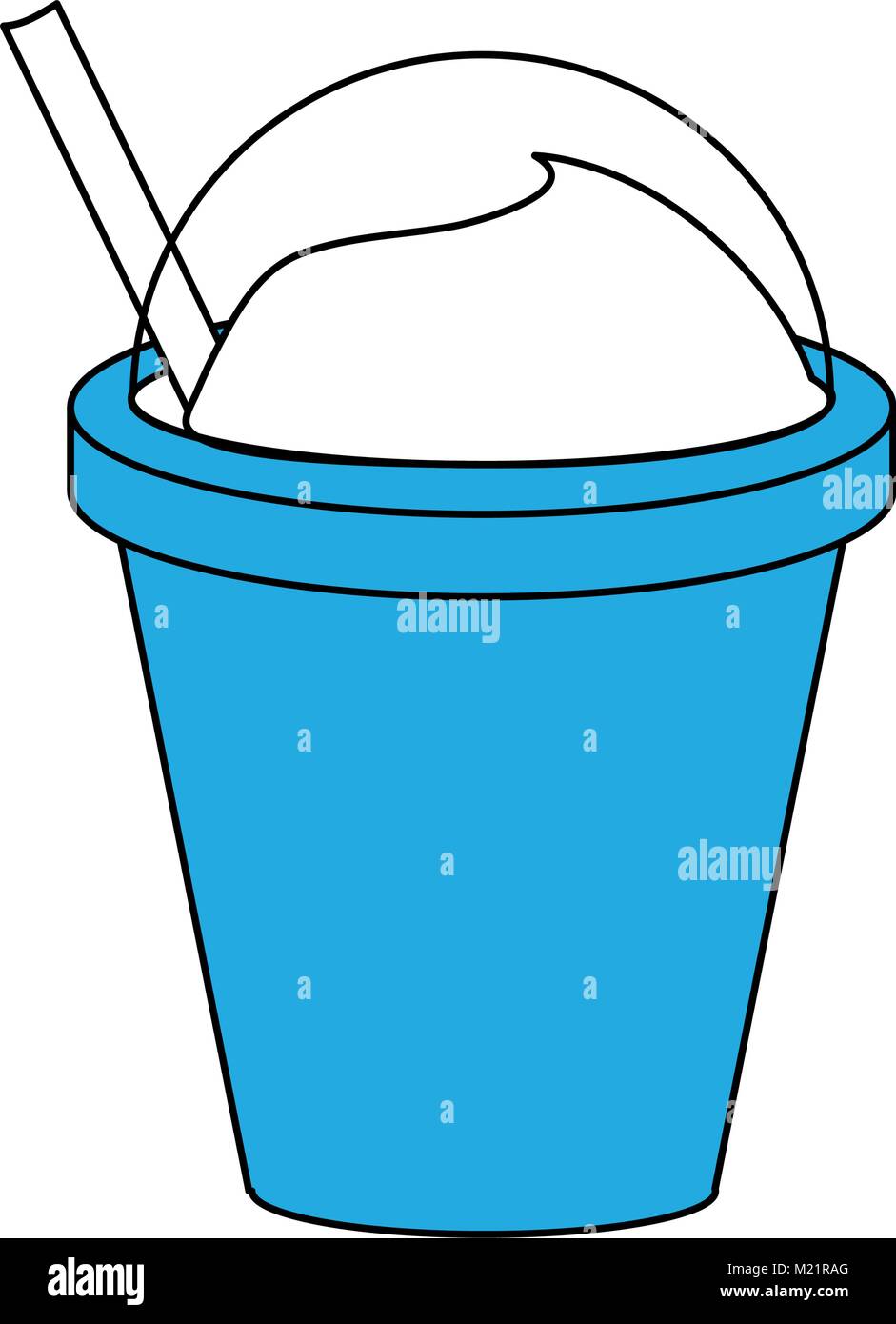 Iced coffee to go Stock Vector Images - Alamy